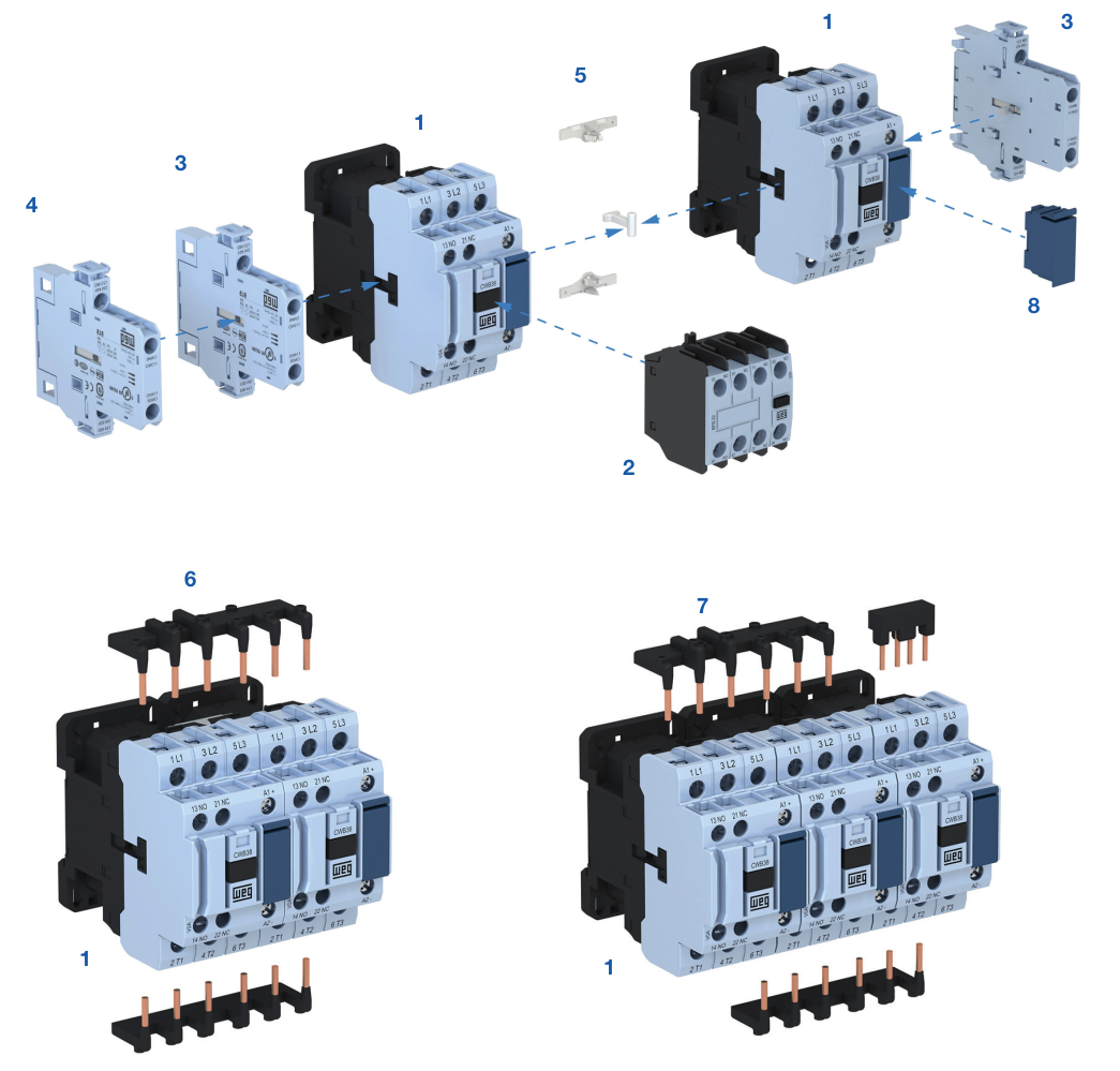 Weg CWB Contactor Accessories – Caldwell Electric