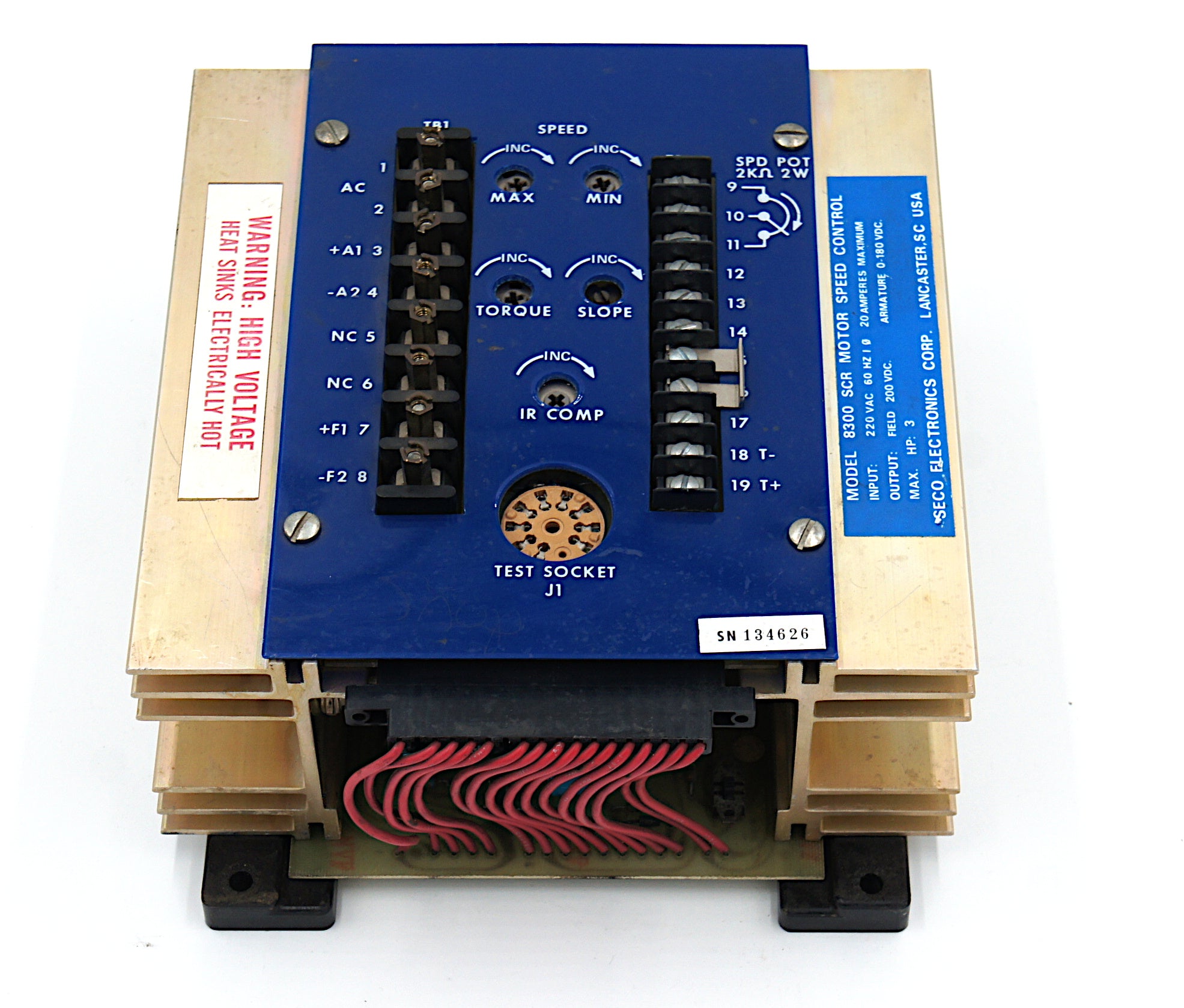 Seco 8300 SCR DC Drive 3 HP 230 VAC 20 Amp – Caldwell Electric