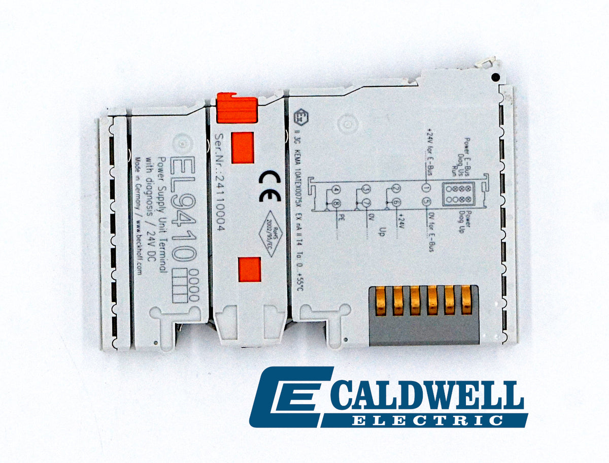 BECKHOFF EL9410 Power Supply Terminal Module for E-Bus – Caldwell Electric